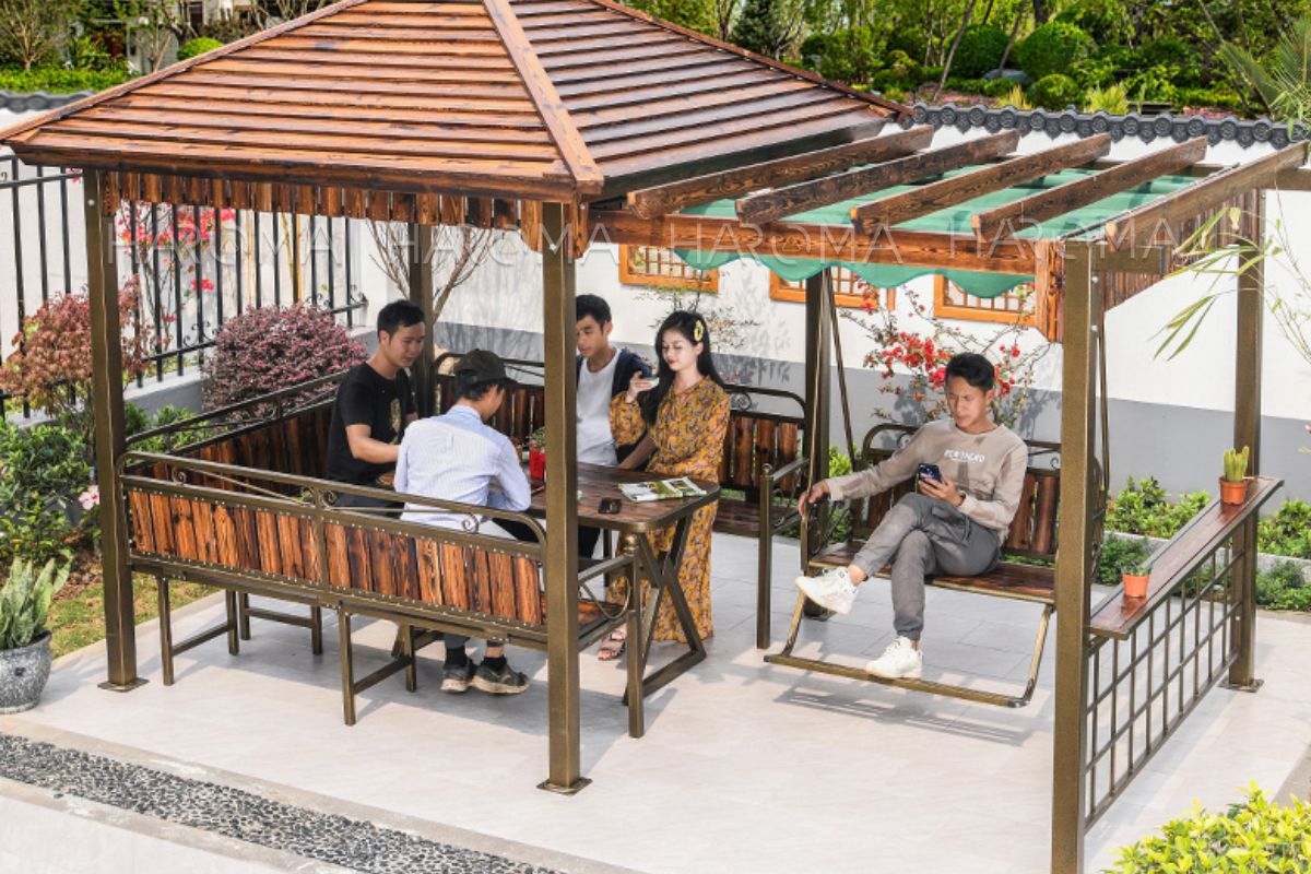 Chòi gỗ nhựa ngoài trời là gì? Đặc điểm cấu tạo và cách thi công chi ...